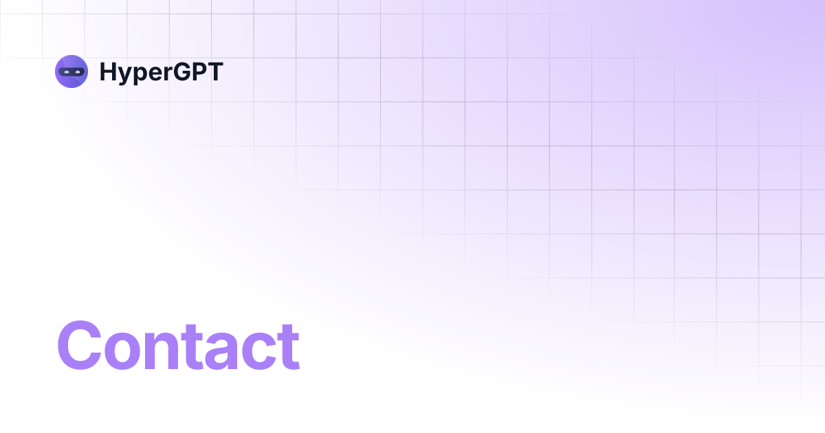 Contact | HyperGPT