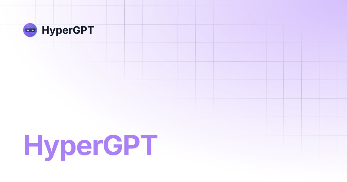 HyperGPT | HyperGPT